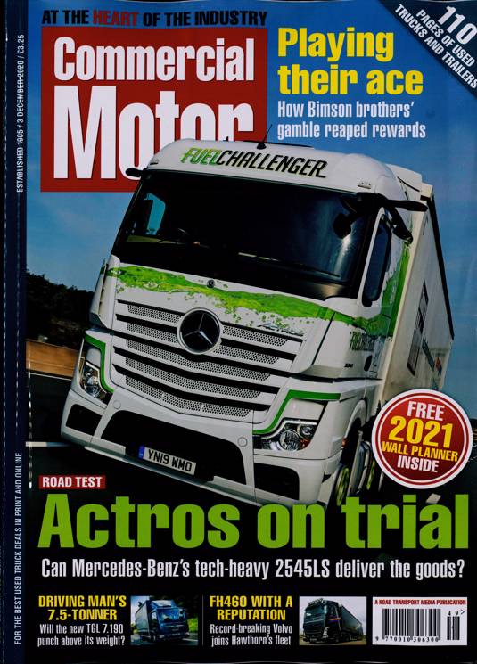 Commercial Motor Magazine Subscription | Buy at Newsstand.co.uk | Trucking