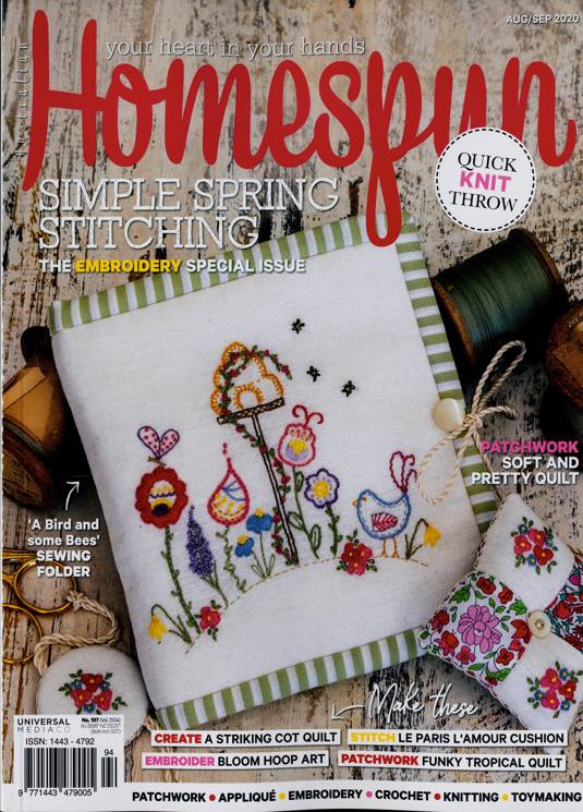 Homespun Magazine Subscription | Buy at Newsstand.co.uk | Home Crafts