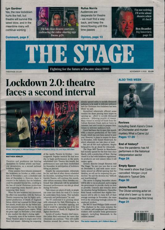 Stage Magazine Subscription | Buy at Newsstand.co.uk | Theatre & Dance