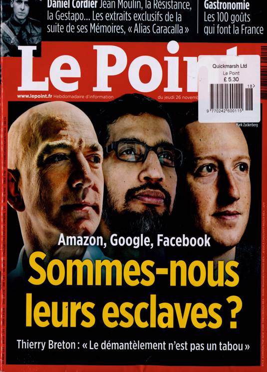 Le Point Magazine Subscription | Buy at Newsstand.co.uk | French