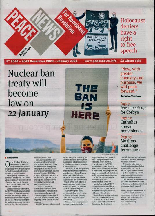 Peace News Magazine Subscription | Buy at Newsstand.co.uk | Miscellaneous
