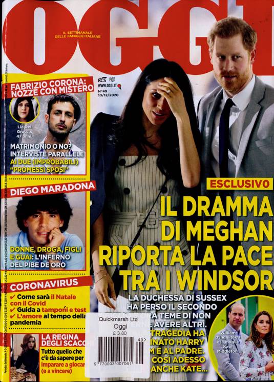 Oggi Magazine Subscription | Buy at Newsstand.co.uk | Italian