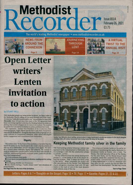 Methodist Recorder Magazine Subscription | Buy at Newsstand.co.uk ...