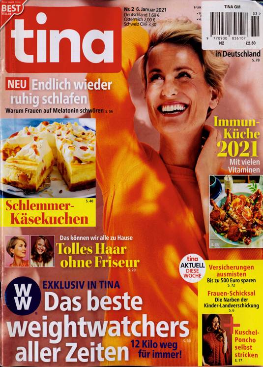 Tina Magazine Subscription | Buy at Newsstand.co.uk | German