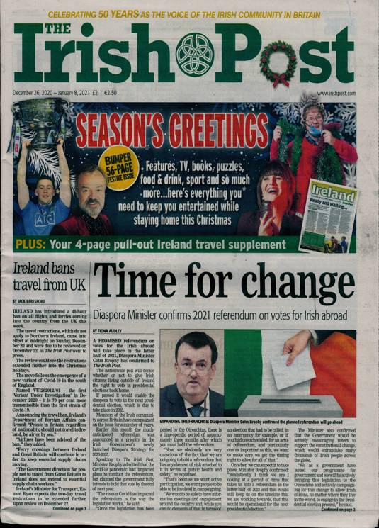 Irish Post Magazine Subscription | Buy at Newsstand.co.uk | Other Overseas