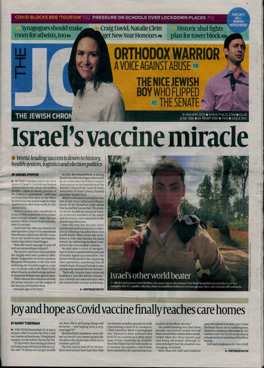 Jewish Chronicle Magazine Subscription | Buy at Newsstand.co.uk | Religion