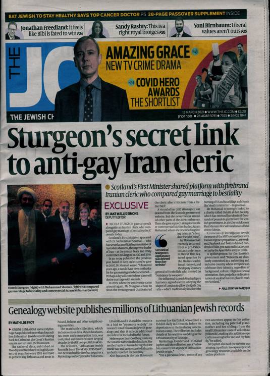 Jewish Chronicle Magazine Subscription | Buy at Newsstand.co.uk | Religion
