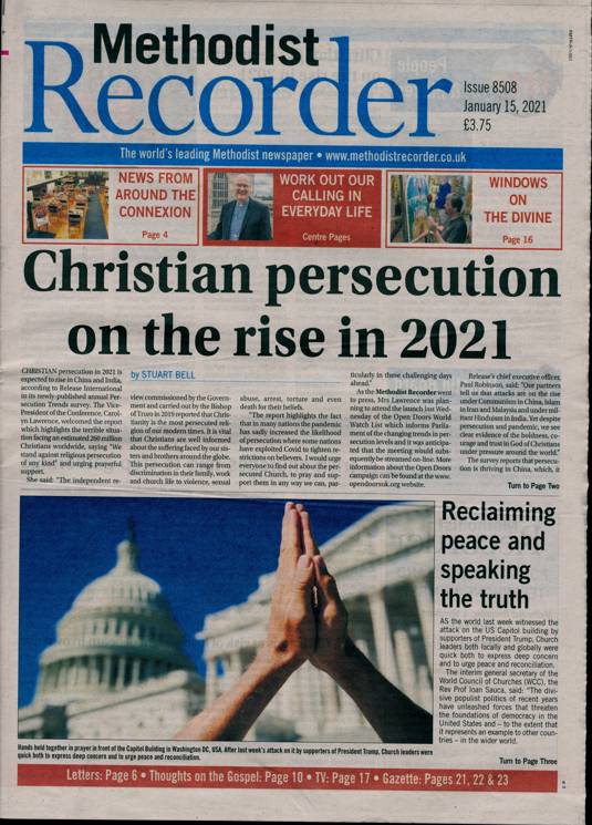 Methodist Recorder Magazine Subscription | Buy at Newsstand.co.uk ...