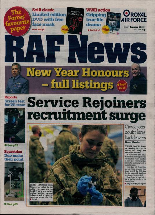 Raf News Magazine Subscription | Buy at Newsstand.co.uk | Military