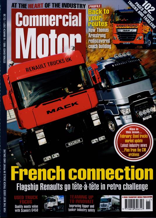 Commercial Motor Magazine Subscription | Buy at Newsstand.co.uk | Trucking