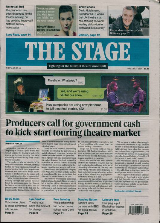 Stage Magazine Subscription | Buy at Newsstand.co.uk | Theatre & Dance