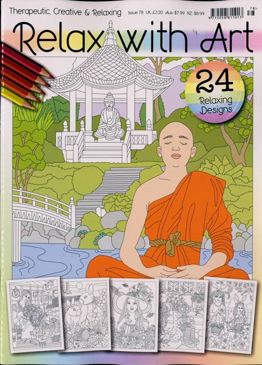 Relax With Art Magazine Subscription | Buy at Newsstand.co.uk | Colouring