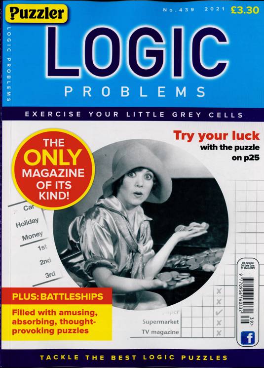 Puzzler Logic Problems Magazine Subscription | Buy at Newsstand.co.uk ...