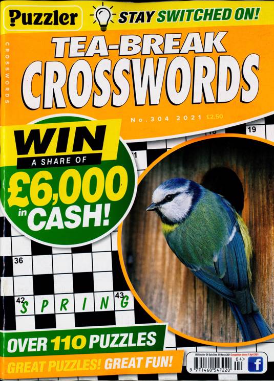 Puzzler Tea Break Crosswords Magazine Subscription | Buy at Newsstand ...