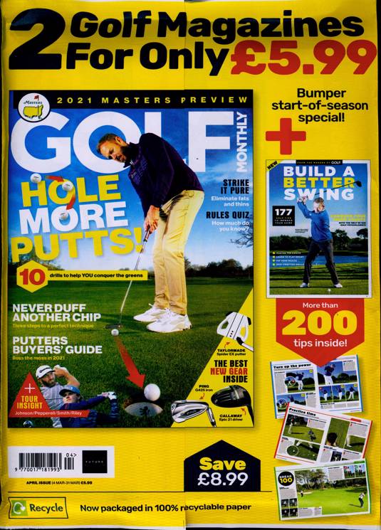 Golf Monthly Magazine Subscription | Buy at Newsstand.co.uk | Golf