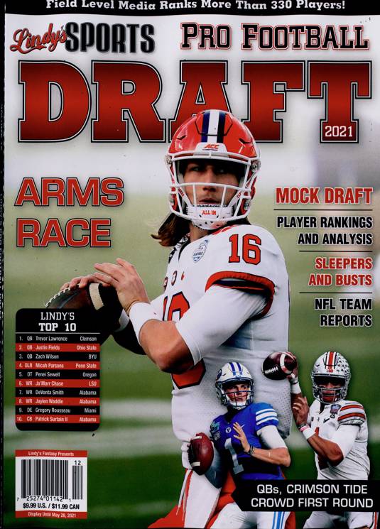 Lindys Pro Football Draft Magazine Subscription | Buy at Newsstand.co ...