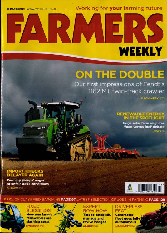 Farmers Weekly Magazine Subscription | Buy at Newsstand.co.uk | Agriculture