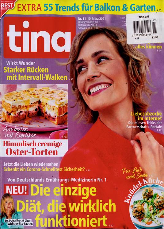 Tina Magazine Subscription | Buy at Newsstand.co.uk | German