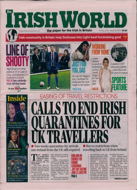 Irish World Magazine Subscription | Buy at Newsstand.co.uk | UK Current ...