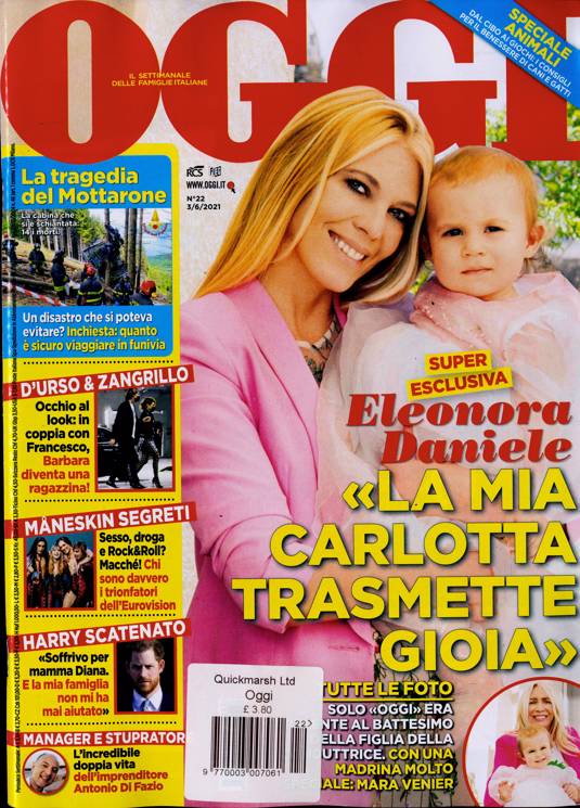 Oggi Magazine Subscription | Buy at Newsstand.co.uk | Italian