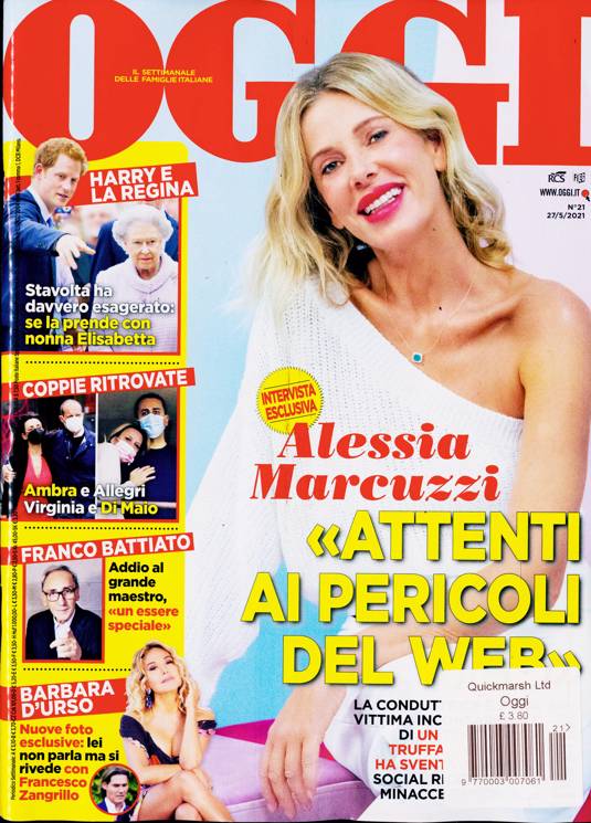 Oggi Magazine Subscription | Buy at Newsstand.co.uk | Italian