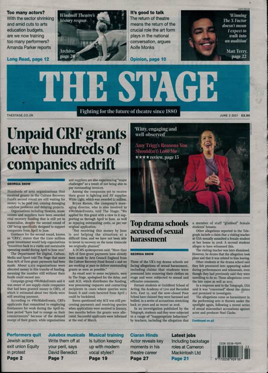 Stage Magazine Subscription | Buy at Newsstand.co.uk | Theatre & Dance
