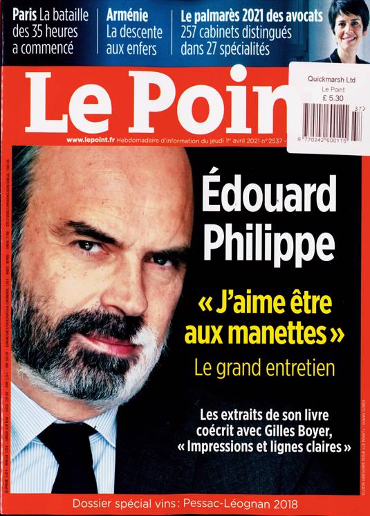 Le Point Magazine Subscription | Buy at Newsstand.co.uk | French