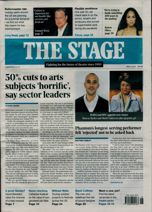 Stage Magazine Subscription | Buy at Newsstand.co.uk | Theatre & Dance