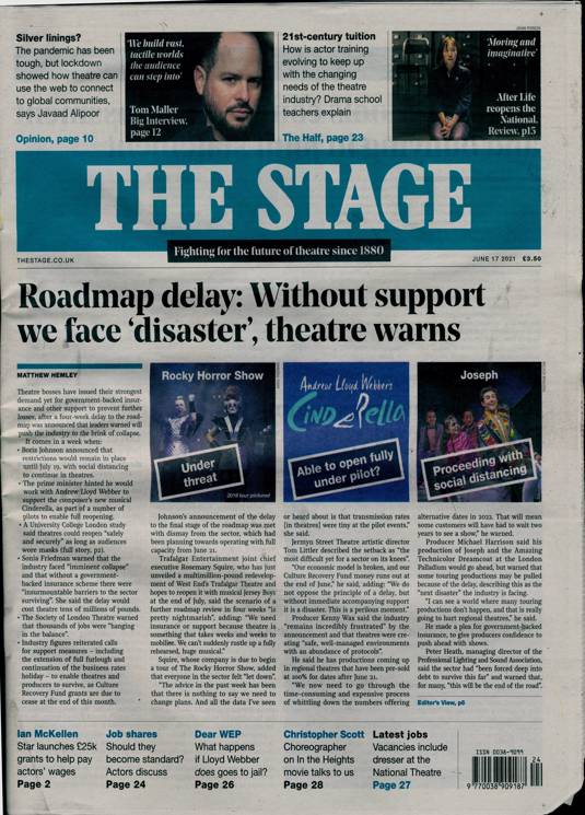 Stage Magazine Subscription | Buy at Newsstand.co.uk | Theatre & Dance