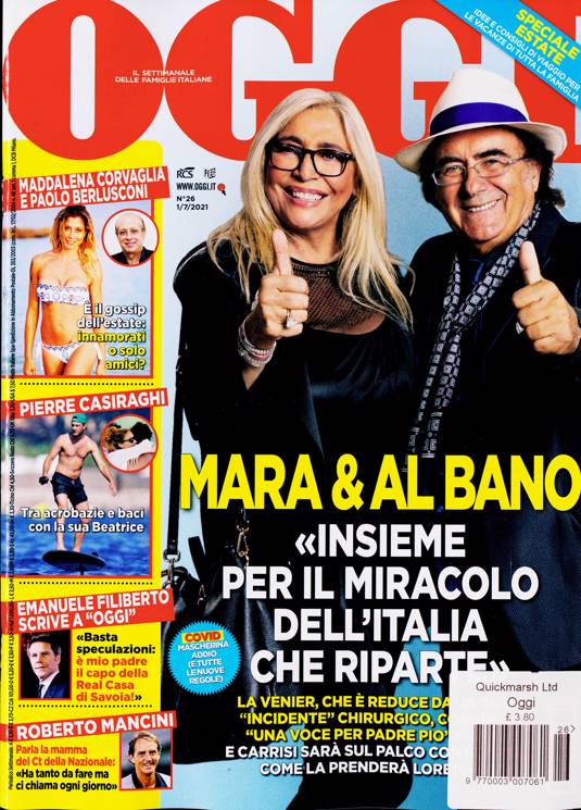 Oggi Magazine Subscription | Buy at Newsstand.co.uk | Italian