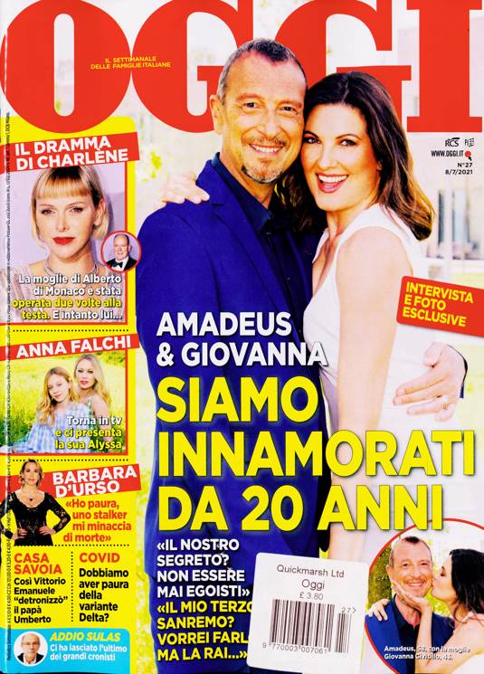 Oggi Magazine Subscription | Buy at Newsstand.co.uk | Italian