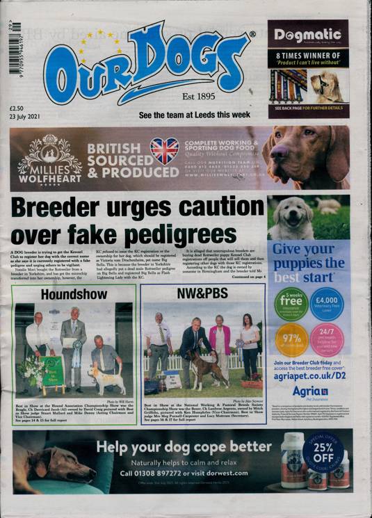 Our Dogs Magazine Subscription | Buy at Newsstand.co.uk | Dogs