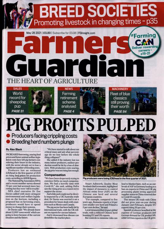 Farmers Guardian Magazine Subscription | Buy at Newsstand.co.uk ...