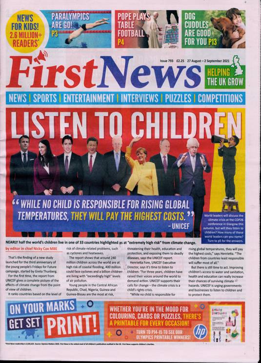 First News Magazine Subscription | Buy at Newsstand.co.uk | General
