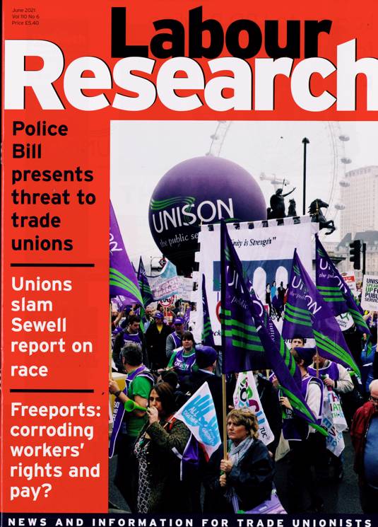 Labour Research Magazine Subscription | Buy at Newsstand.co.uk | Political