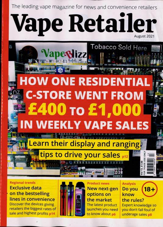 Vape Retailer Magazine Subscription | Buy at Newsstand.co.uk | Other Trade