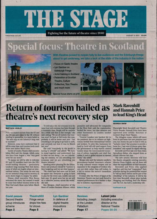 Stage Magazine Subscription | Buy at Newsstand.co.uk | Theatre & Dance