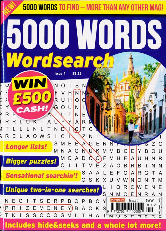 5000 Words Magazine Subscription | Buy at Newsstand.co.uk | Wordsearch