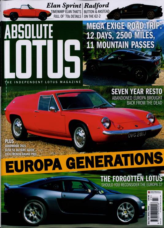 Absolute Lotus Magazine Subscription | Buy at Newsstand.co.uk | General Car