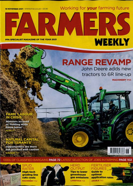 Farmers Weekly Magazine Subscription | Buy at Newsstand.co.uk | Agriculture