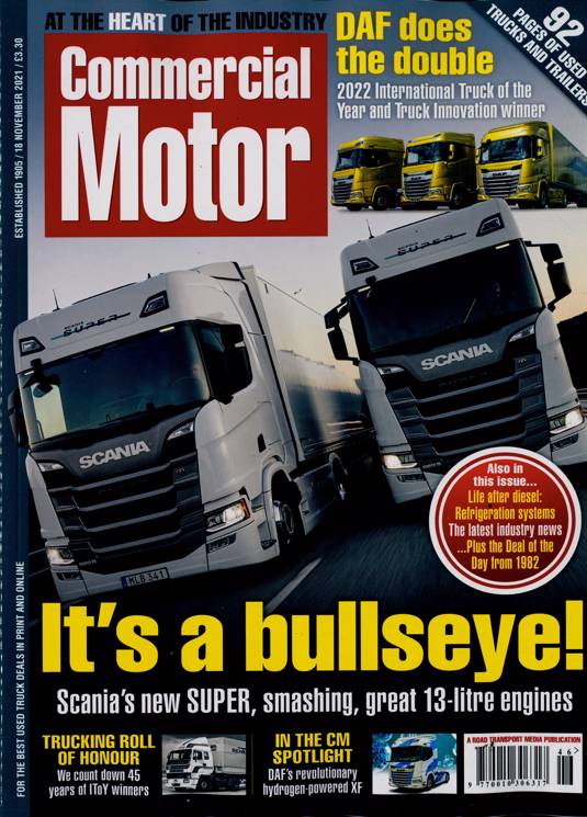 Commercial Motor Magazine Subscription | Buy at Newsstand.co.uk | Trucking