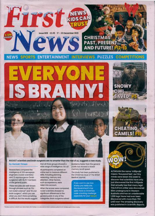 First News Magazine Subscription | Buy at Newsstand.co.uk | General