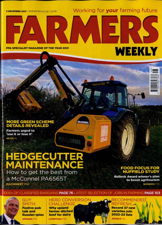 Farmers Weekly Magazine Subscription | Buy at Newsstand.co.uk | Agriculture