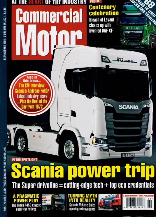 Commercial Motor Magazine Subscription | Buy at Newsstand.co.uk | Trucking