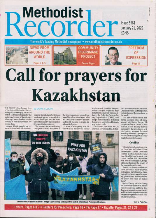 Methodist Recorder Magazine Subscription | Buy at Newsstand.co.uk ...