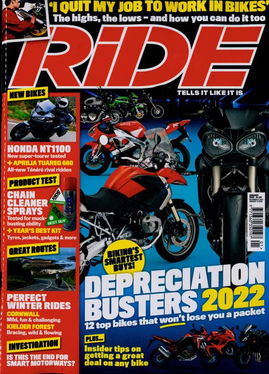 Ride Magazine Subscription | Buy at Newsstand.co.uk | Motorcycling