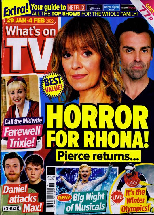 Whats On Tv England Magazine Subscription | Buy at Newsstand.co.uk ...