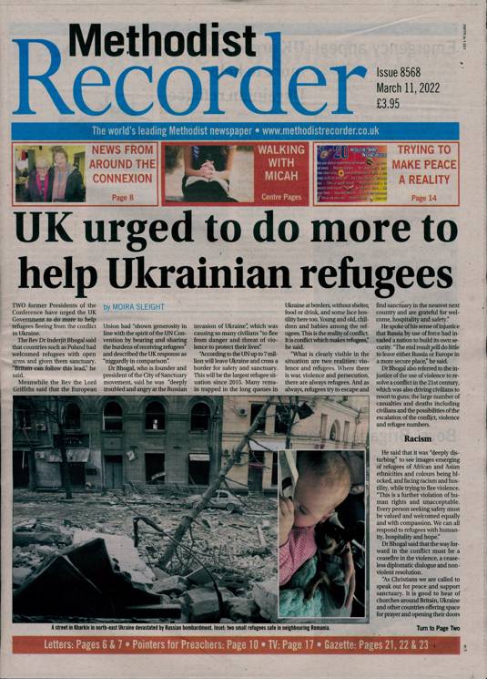 Methodist Recorder Magazine Subscription | Buy at Newsstand.co.uk ...