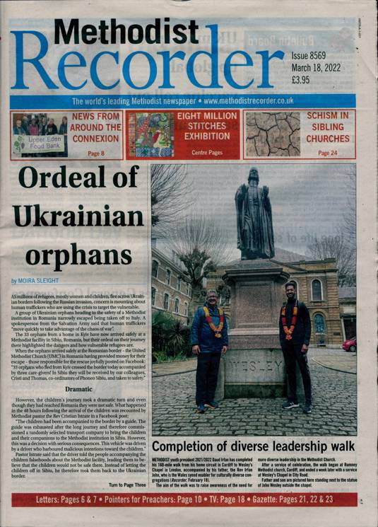Methodist Recorder Magazine Subscription | Buy at Newsstand.co.uk ...