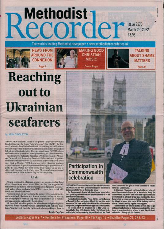 Methodist Recorder Magazine Subscription | Buy at Newsstand.co.uk ...